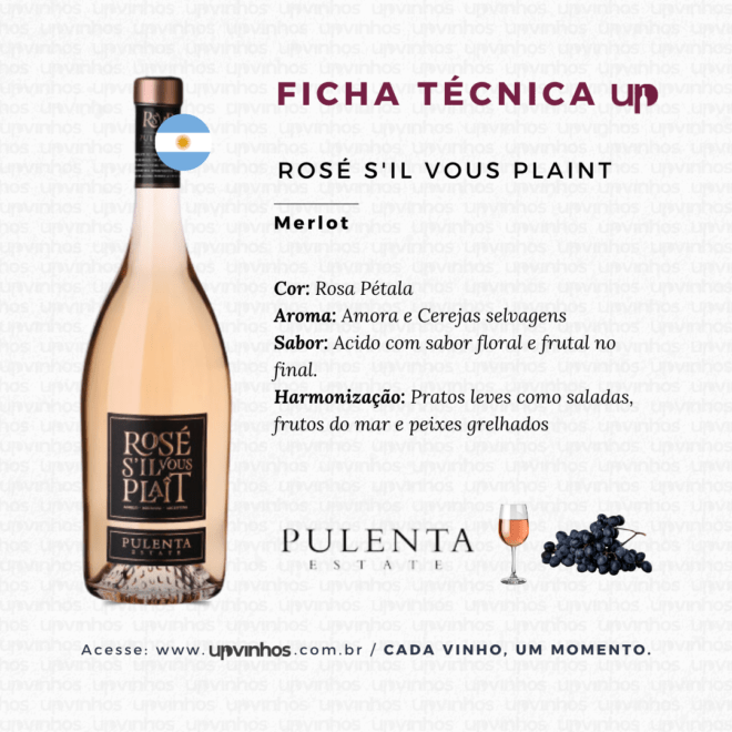 Pulenta Rosé S’il Vous Plait 750ml – UpVinhos